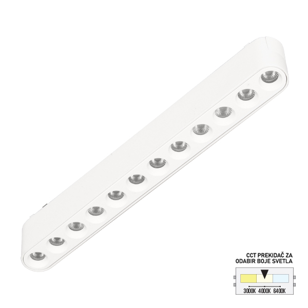 LED MAGNETNA SVETILJKA CCT ULTRA SLIM FMS2001-12 WH
