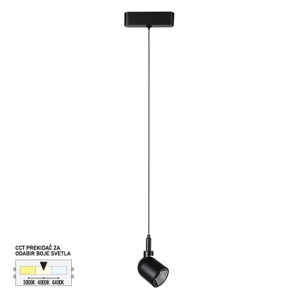 LED MAGNETNA VISILICA CCT ULTRA SLIM FMS4002-7 BK