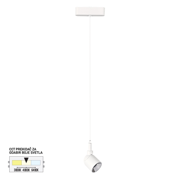 LED MAGNETNA VISILICA CCT ULTRA SLIM FMS4002-7 WH