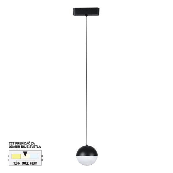 LED MAGNETNA VISILICA CCT ULTRA SLIM FMS4004-7 BK