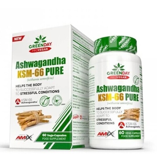 Amix ashwagandha KSM-66 pure (60 kapsula)