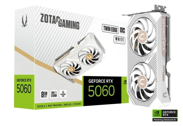 ZOTAC RTX 5060 Twin Edge OC 8GB GDDR7 White Edition Grafička karta