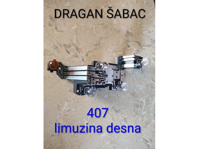 PEUGEOT 407 stop svetlo ploča desna limuzina