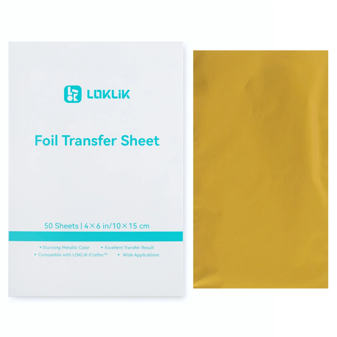 LOKLiK Foil Transfer Sheets – Gold 50 kom