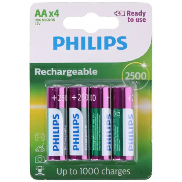 Philips Baterija AA NiMH 1.2V 2500mAh