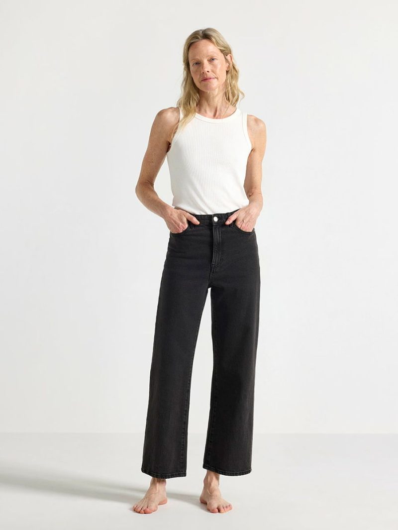 Farmerke – WIDE Hanna cropped jeans with light stretch