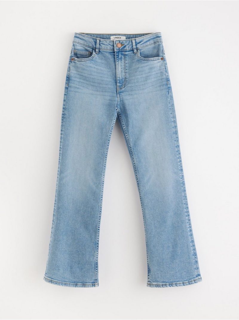 Farmerke – FLARE Karen cropped jeans with mid waist