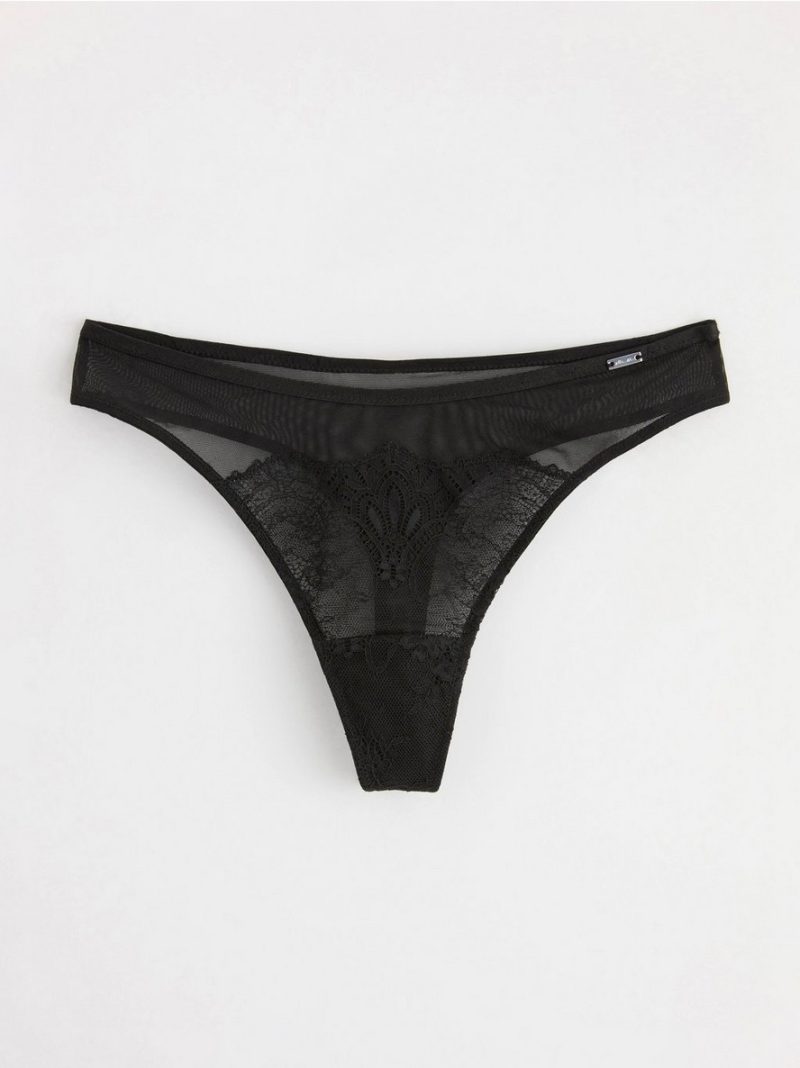 Gaćice – ella m – Thong regular waist in lace