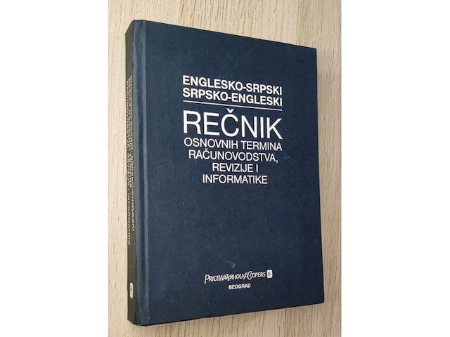 RECNIK OSNOVNIH TERMINA RACUNOVODSTVA, REVIZIJE