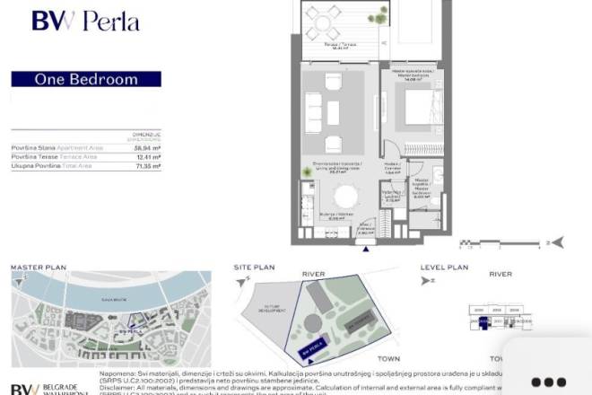 BW Perla 2 0 stan sa panoramskim pogledom 71m2