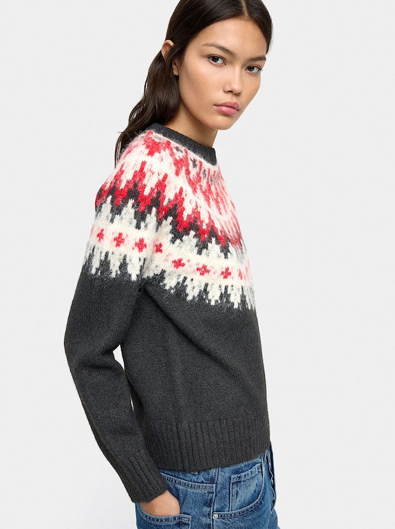 SWEATER WITH JACQUARD KNIT