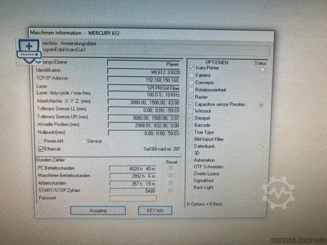 Mašina za lasersko sečenje
Sei Laser Mercury Fiber