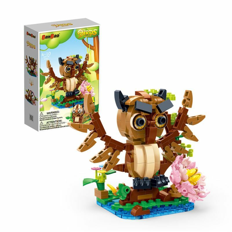 KOCKE OWL AND SMALL SQUIRREL 256pcs ET611