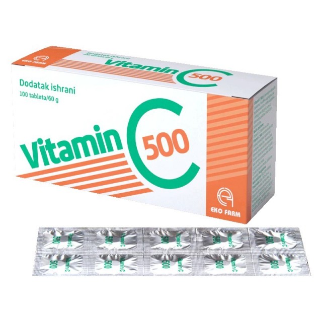VITAMIN C TABLETE 500MG A100