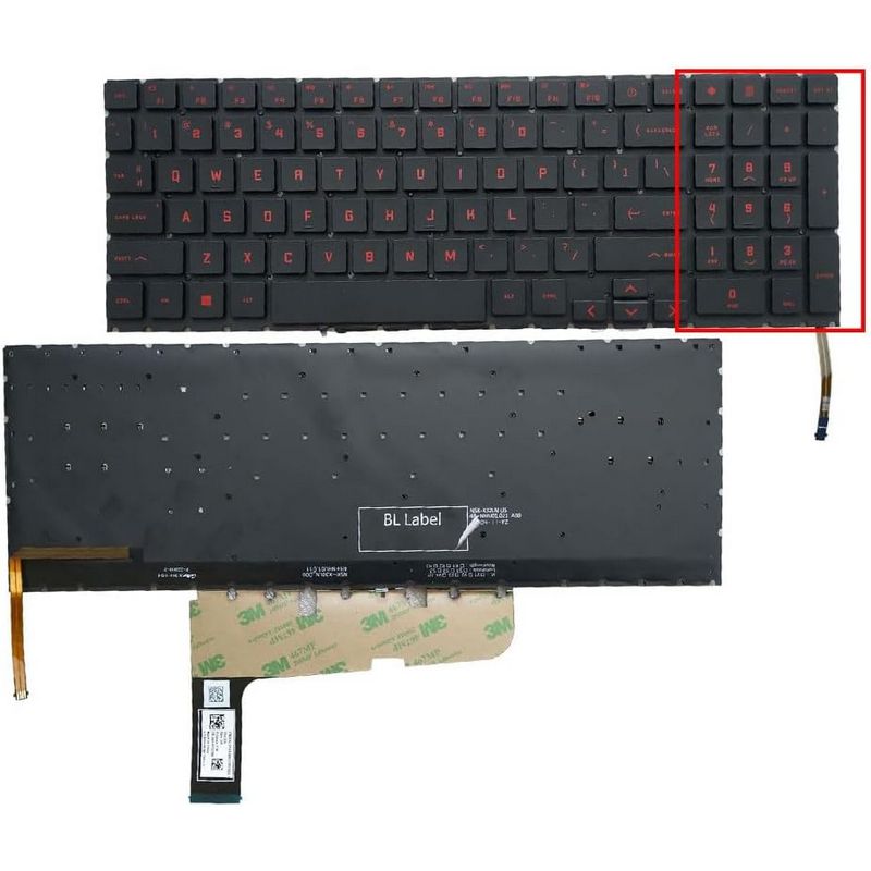 Tastatura za laptop HP OMEN 16-B series mali enter sa backlightom