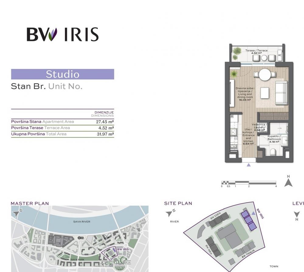Iris, studio, useljiv 2026-e ID#1185 208.000 €