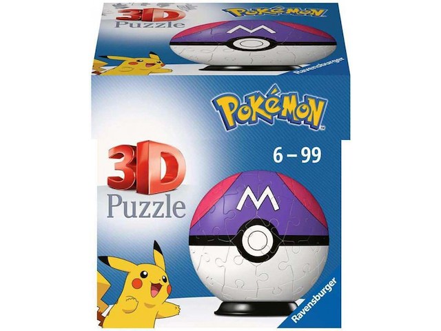 3D Puzzle slagalica Poke lopta Master Pokemon 54 dela Ravensburger 11564