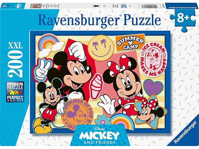 Puzzle slagalice za decu 200XXL delova Disney Mickey and Minnie Road trip Ravensburger 12004136
