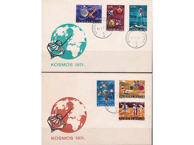 Jugoslavija 1971 Kosmos FDC