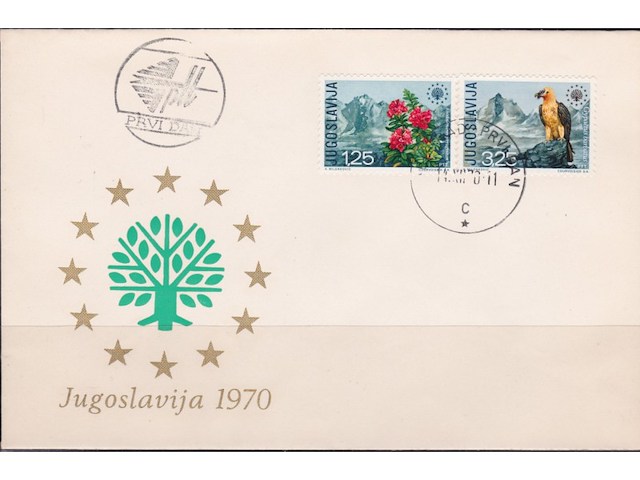 Jugoslavija 1970 Zaštita prirode FDC
