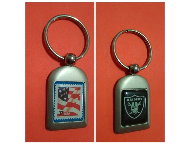 PRIVEZAK ZA KLJUČEVE USA POŠTANSKA MARKA-RAIDERS