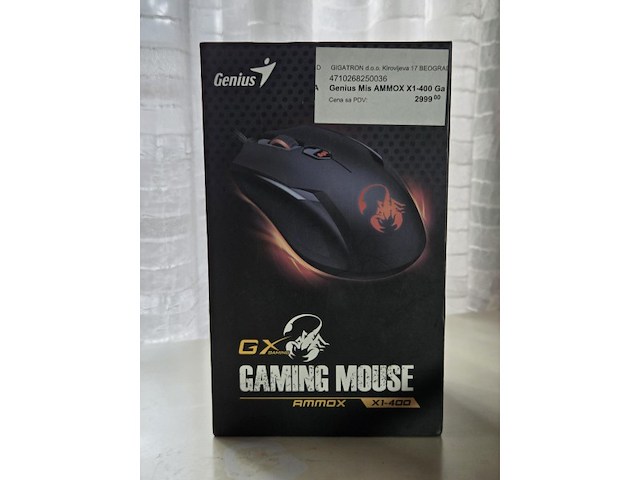 Genius - Ammox X1-400 Gaming mouse