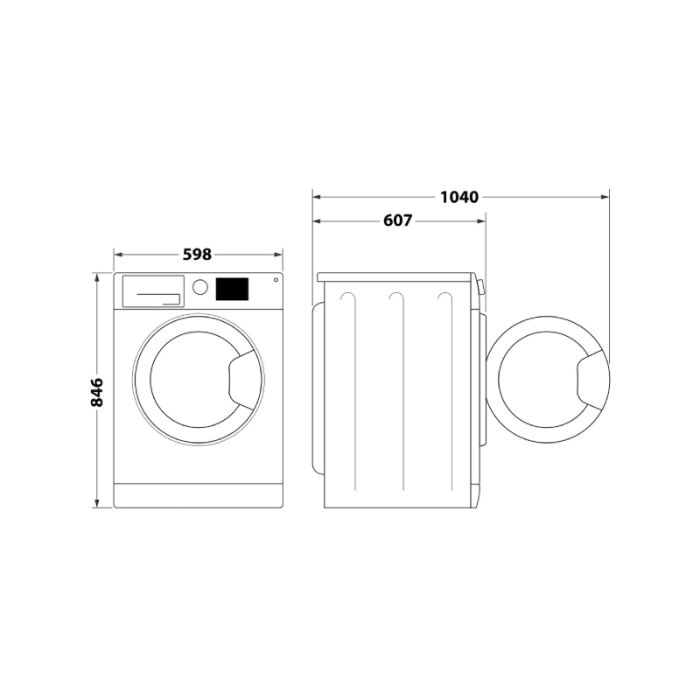 WP C8 WBS EE mašina za sušenje veša - toplotna pumpa