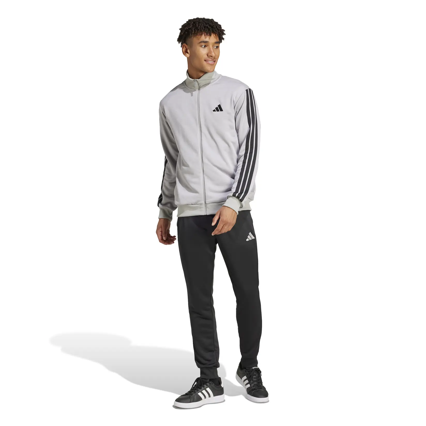 Adidas Muška komplet trenerka M 3S Ft Tt Ts, JI8876, Siva