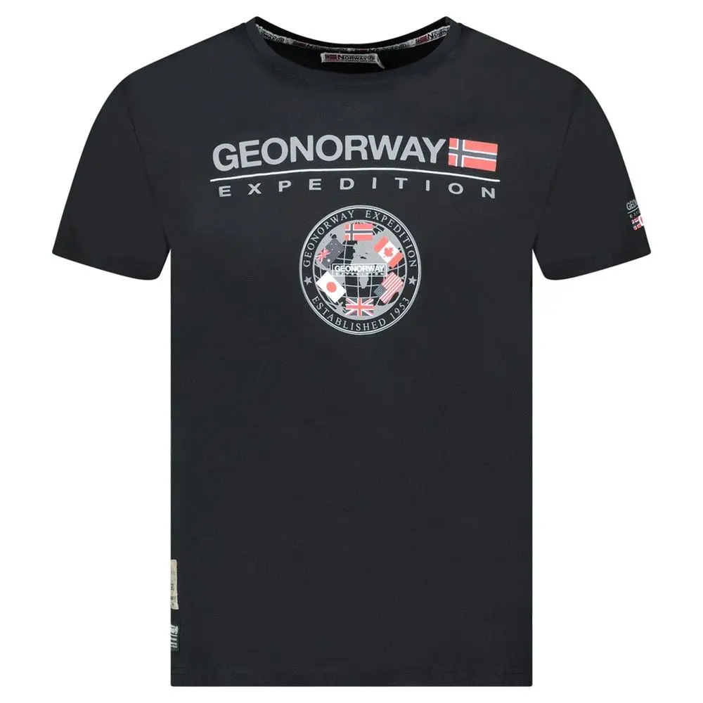 Geographical Norway Muška majica Jvick db 254, Crna
