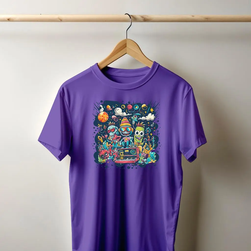 Camiseta Majica sa štampanim printom Cam 781, Muška, Lavanda
