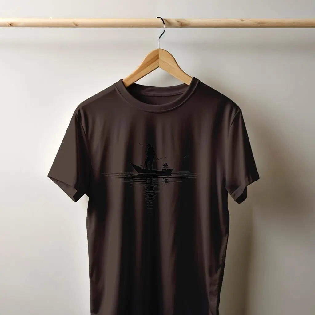 Camiseta Majica sa štampanim printom Cam 412, Muška, Čokolada