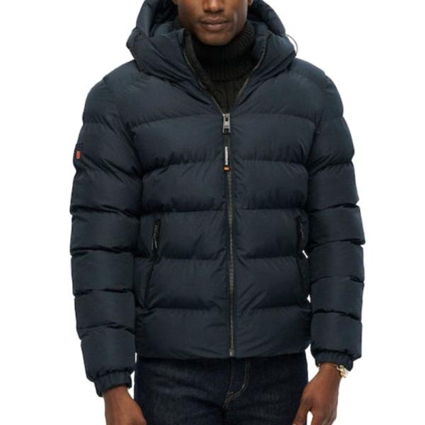 Superdry-Plava muška jakna HOODED SPORTS PUFFER