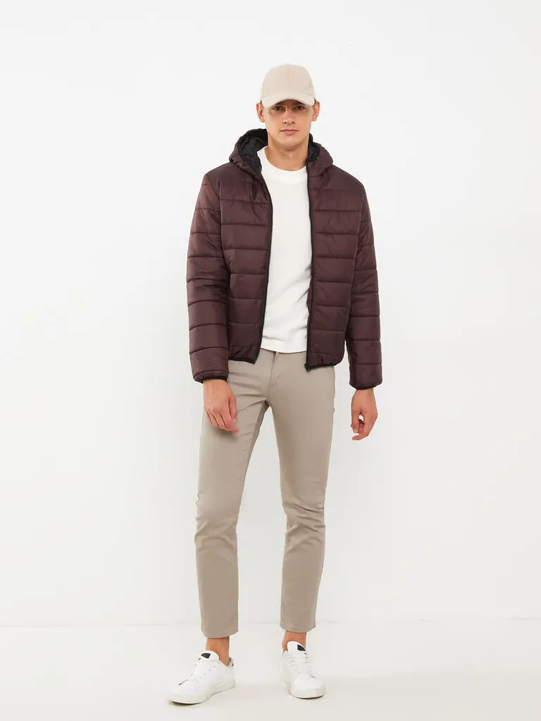LC Waikiki Muška jakna W26729Z8-QQN, Bordo