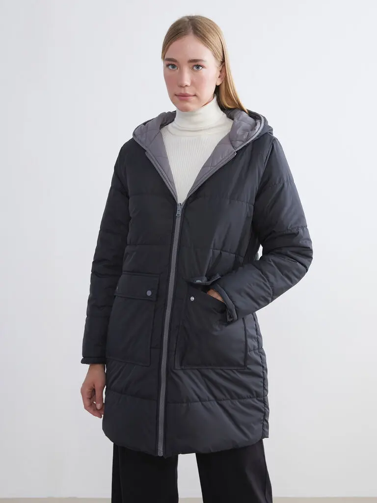LC Waikiki Ženska jakna W53227Z8-CTK, Siva