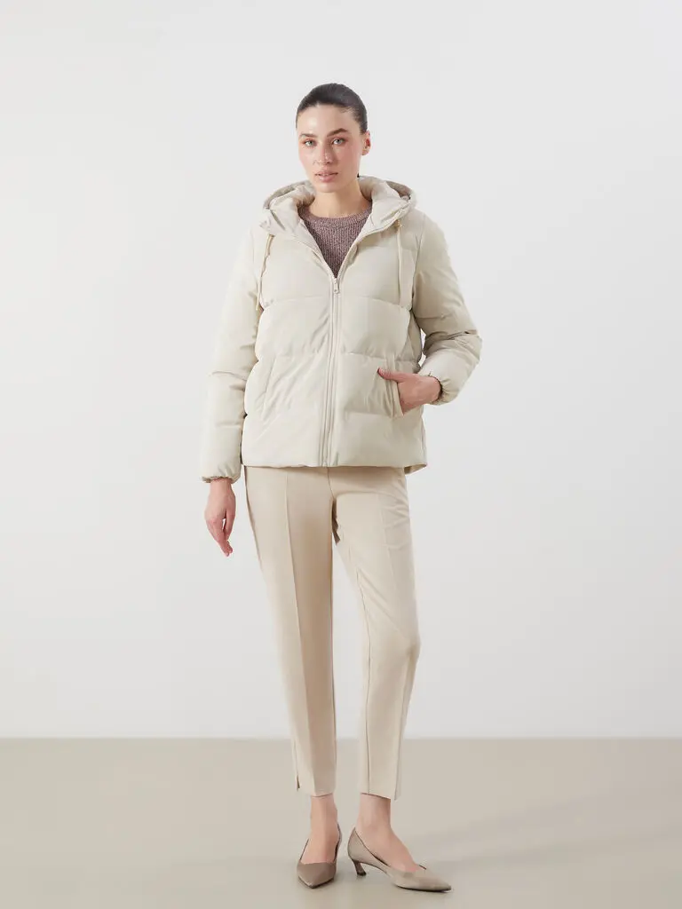 LC Waikiki Ženska jakna W5BI06Z8-R9J, Krem