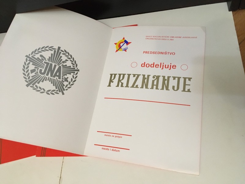 PRIZNANJE SSOJ iz JNA RRR