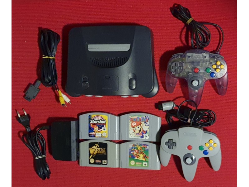 Nintendo 64 konzola + 4 igre