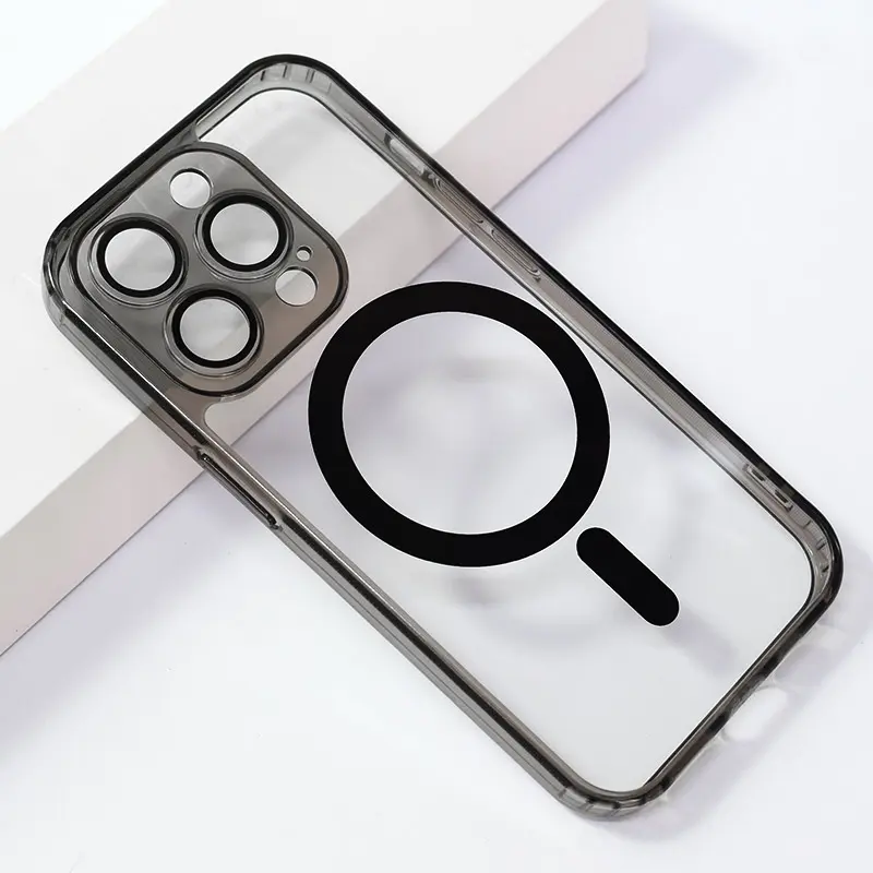 Maska Color Magsafe za iPhone 15 Pro Max, Crna
