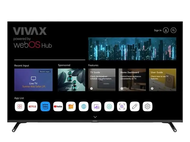 Vivax Televizor 65S60WO, 65" 4K UHD, Smart, Crni
