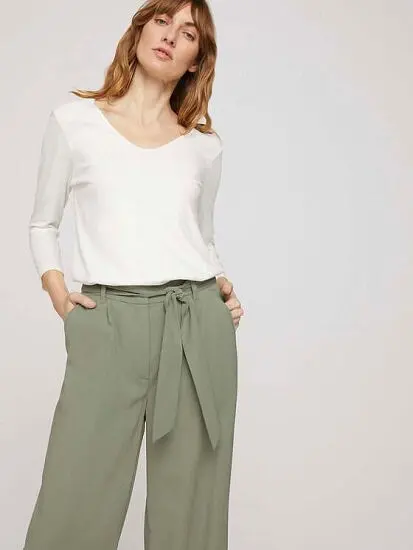 Tom Tailor Ženske pantalone 1025319, Zelene