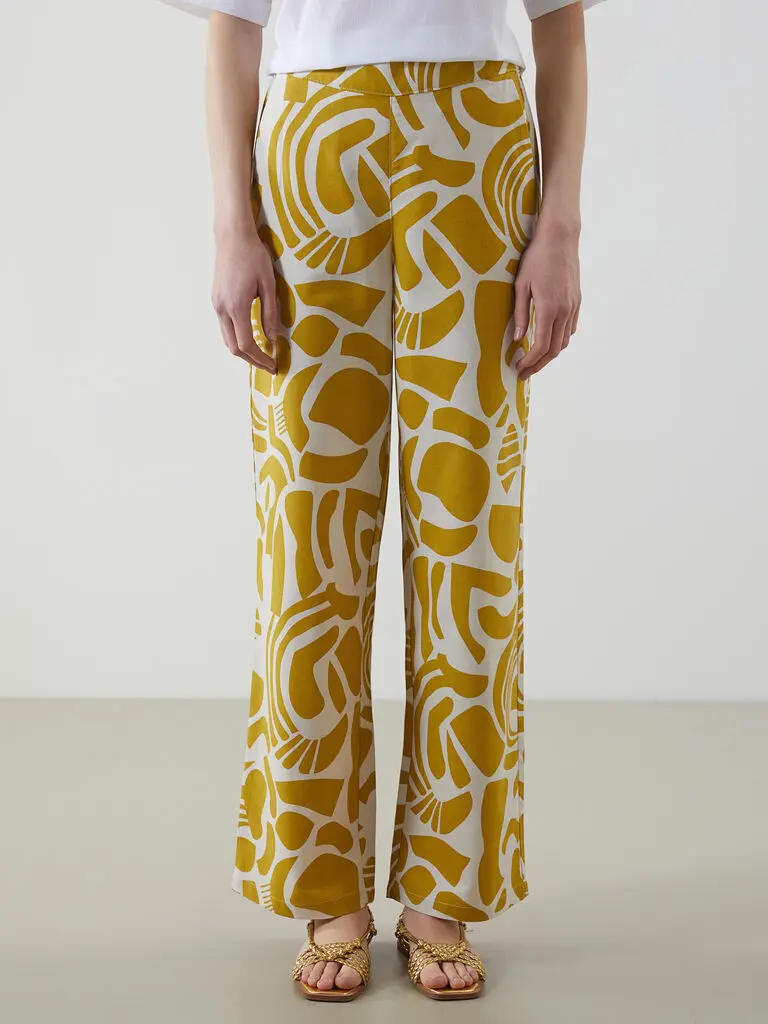 LC Waikiki Ženske pantalone S5J501Z8-LRR, Zelene