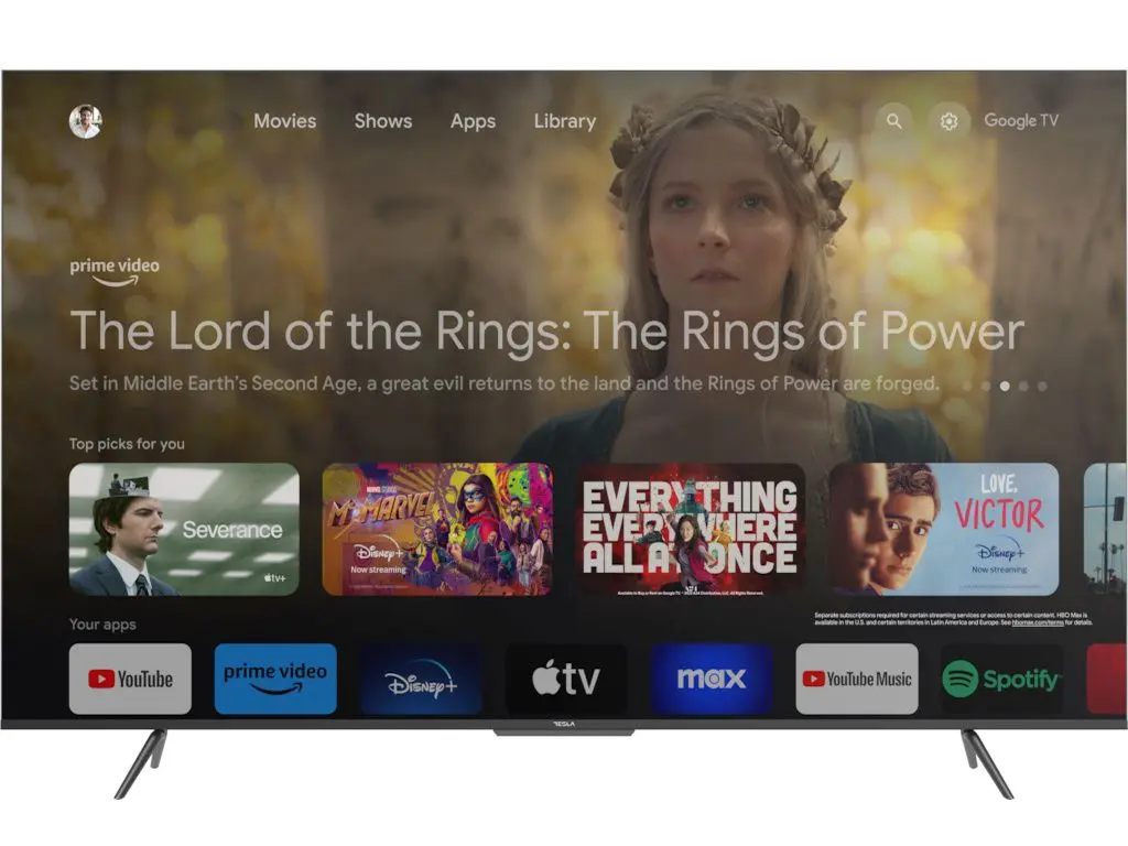 Tesla Televizor 75S635BUS 55", Smart, LED, UHD, Google TV, Crni