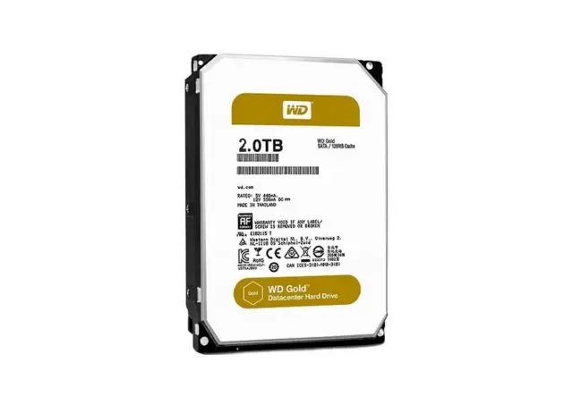 WD WD 2TB 3.5" SATA III 128MB 7.200 WD2005FBYZ Zlatne boje hard disk