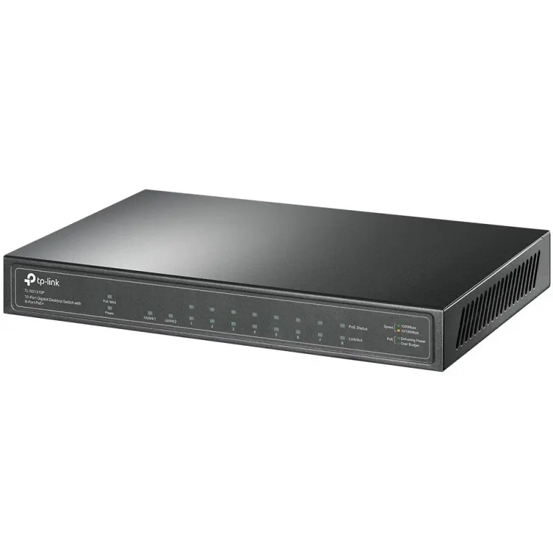 TP-LINK Switch TL-SG1210P Gigabit sivi