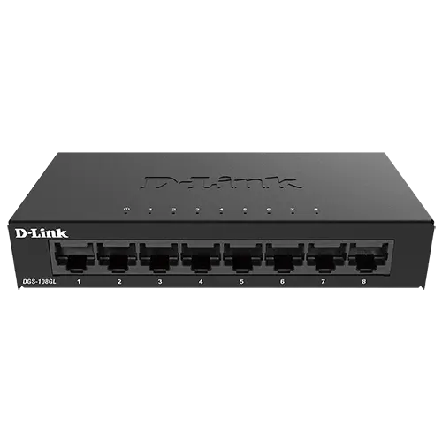 D-LINK Switch 8-port 10/100/1000 Unmanaged DGS-108GL/E