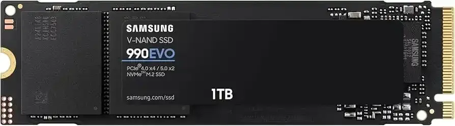 Samsung SSD M.2, NVME, 1TB, 990, EVO, MZ-V9E1T0B/AM