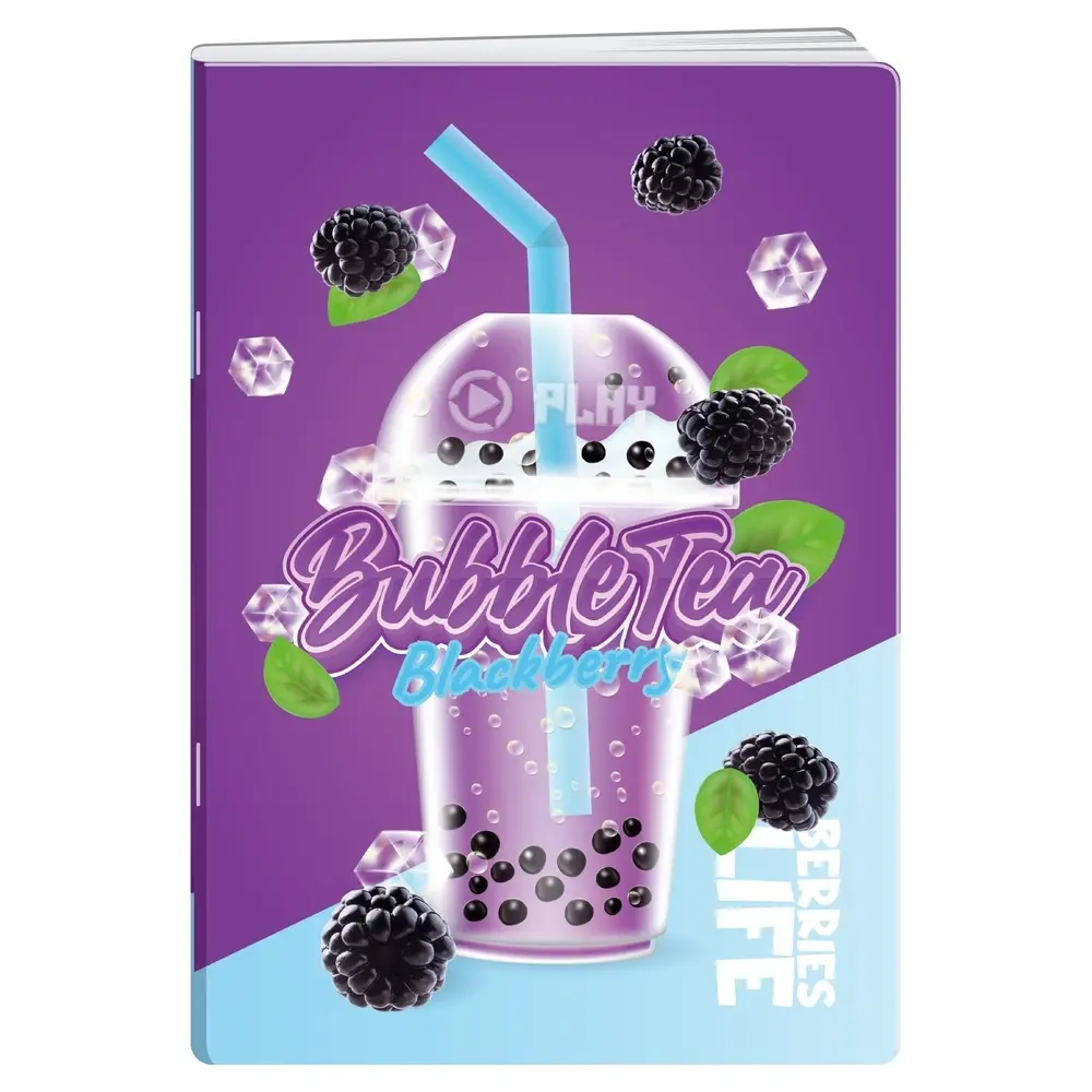 Play Sveska Bubble tea-Kupina, A4, Bez linija