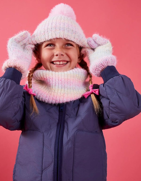 Monsoon Kapa za devojčice Ombre, Šarena