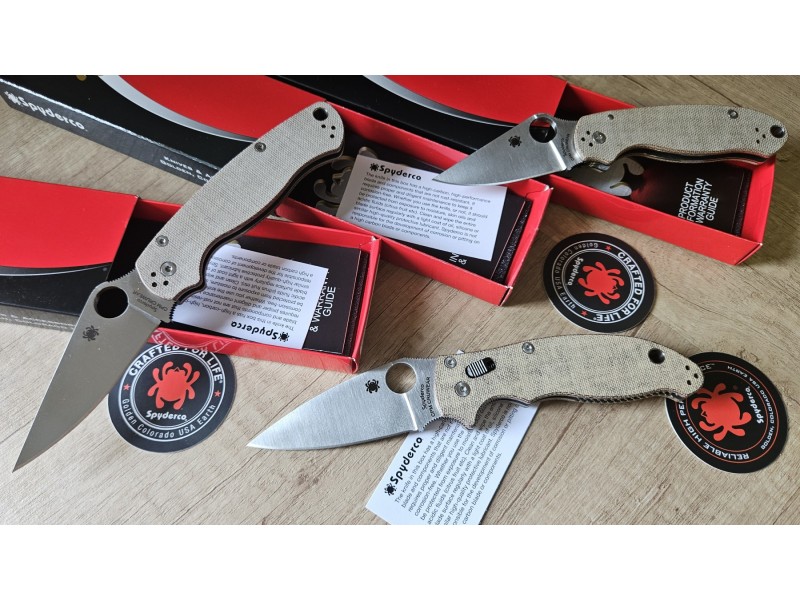Spyderco Crucarta set, Paramilitary 2, Manix 2