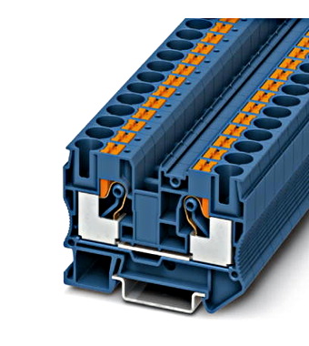 Feed-through stezaljka (klema) PT 10 BU
Push-in connection, cross section: 0.5 mm² - 16 mm², AWG: 20 - 6, width: 10.2 mm, height: 49.5 mm, blue